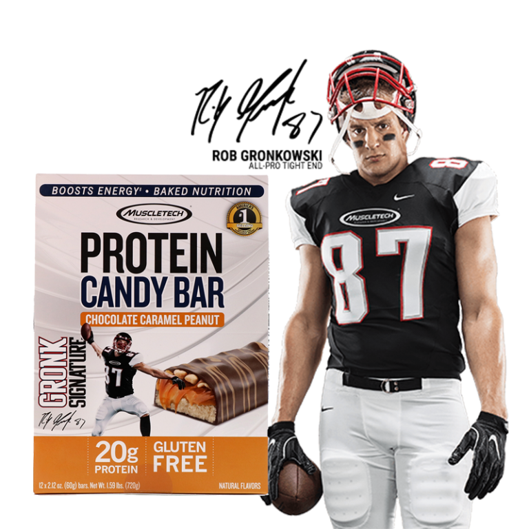 MuscleTech – Protein Candy Bar – Chocolate Caramel Peanut (Box of 12pcs ...