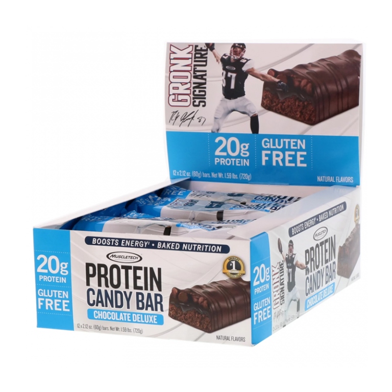 MuscleTech – Protein Candy Bar – Chocolate Fudge (Box of 12pcs ...