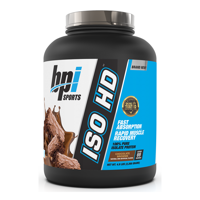BPI Sports – ISO HD 100% Whey Protein Isolate 69 Serv (4.8lbs/ 2.2kg ...