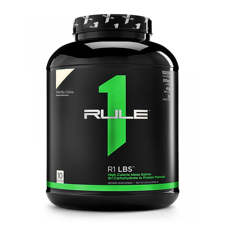 R1 LBS – High Calorie Mass Gainer 10serv (6lbs/ 2.7kg) (Vanilla Crème ...