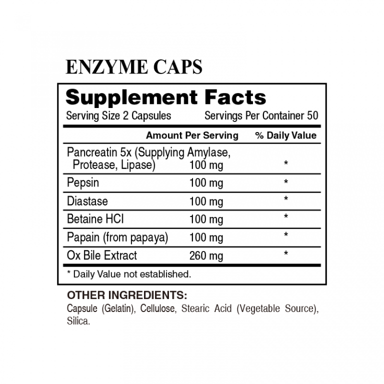 Lively – Enzyme Caps (100 Capsules) – Natures Village