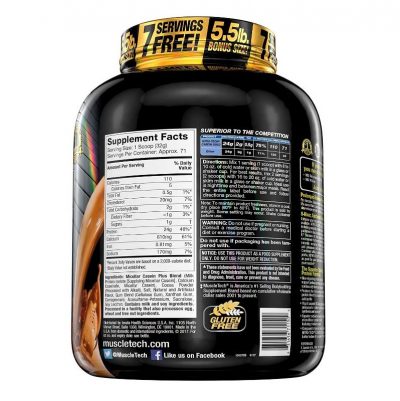 MuscleTech – Nitro-Tech Casein Gold Protein (5lbs/ 2.28kg) (Chocolate ...