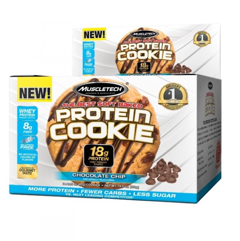 MuscleTech – Soft Baked Whey Protein Cookie (Chocolate Chip) (Box of ...