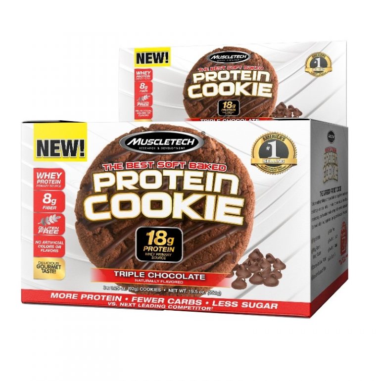MuscleTech – Soft Baked Whey Protein Cookie (Triple Chocolate) (Box of ...